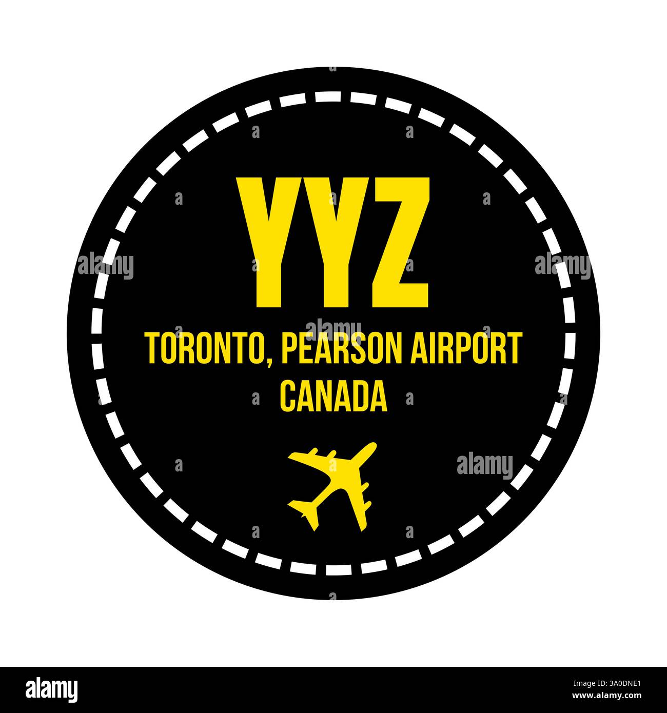 YYZ Toronto Pearson airport symbol icon Stock Photo - Alamy