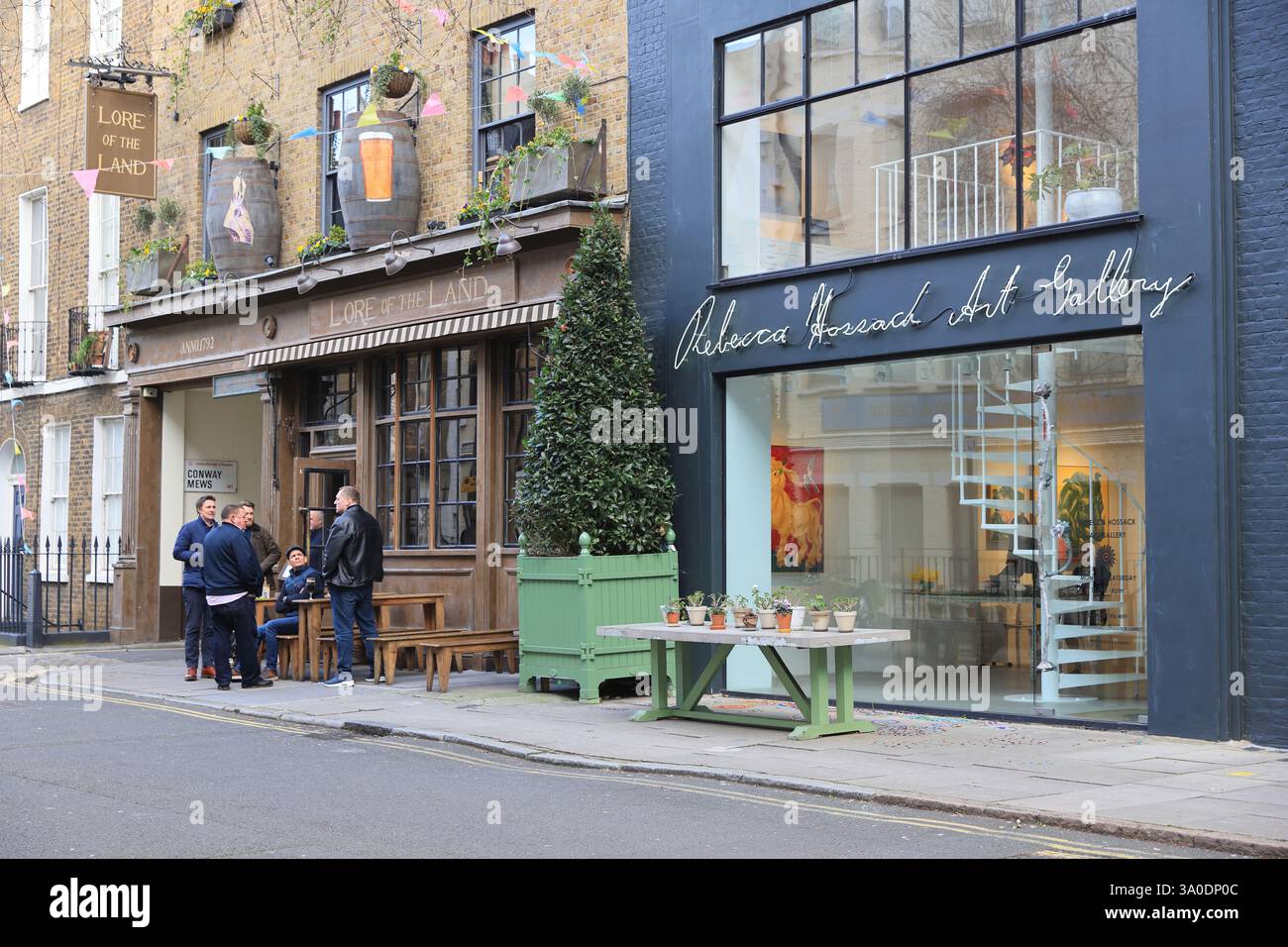 Lore of the Land gastropub, owned by Guy Ritchie, on Conway Street in ...