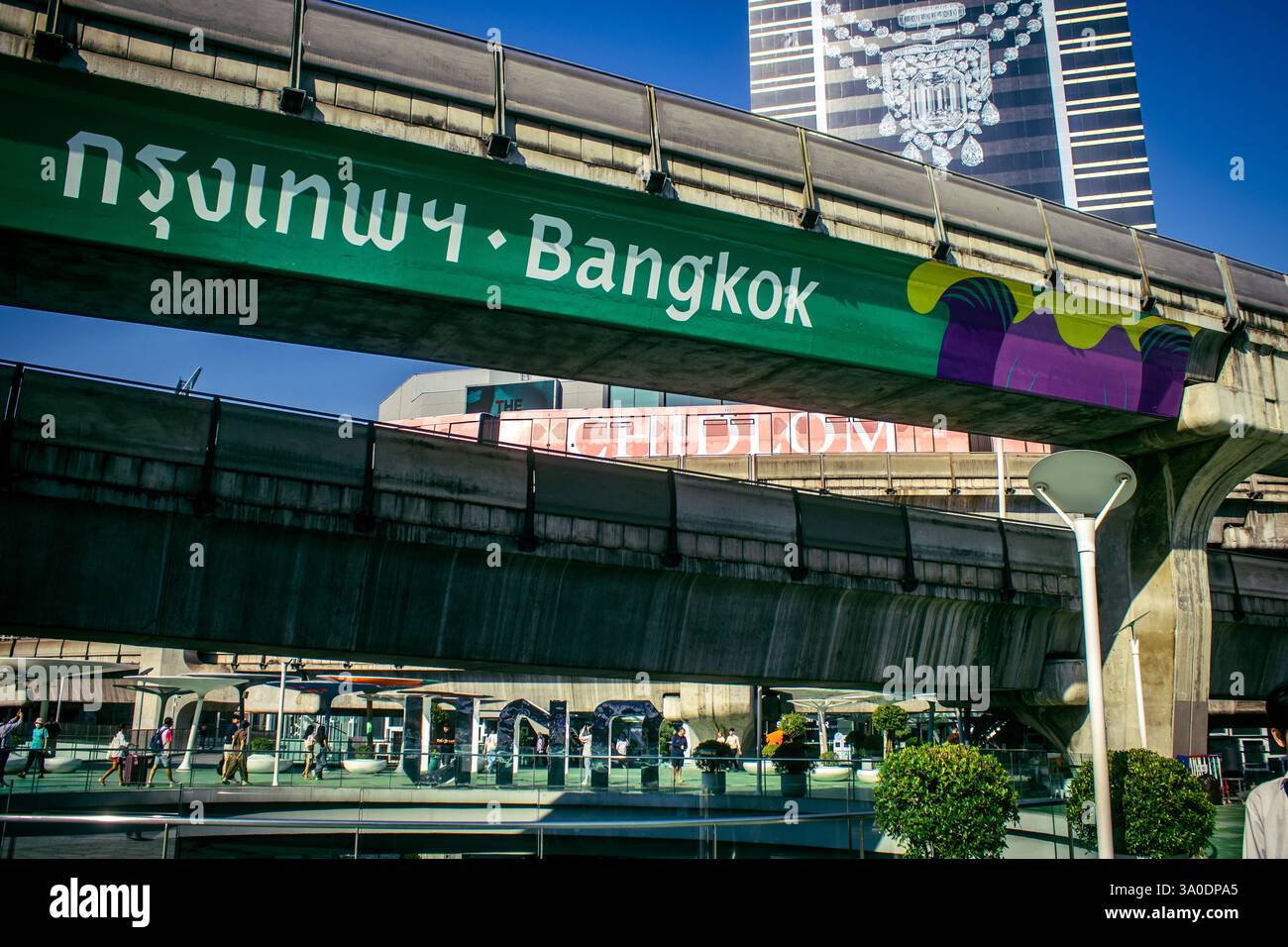 Bangkok, Thailand, March 02, 2025 The BTS Skytrain is a rapid transit ...