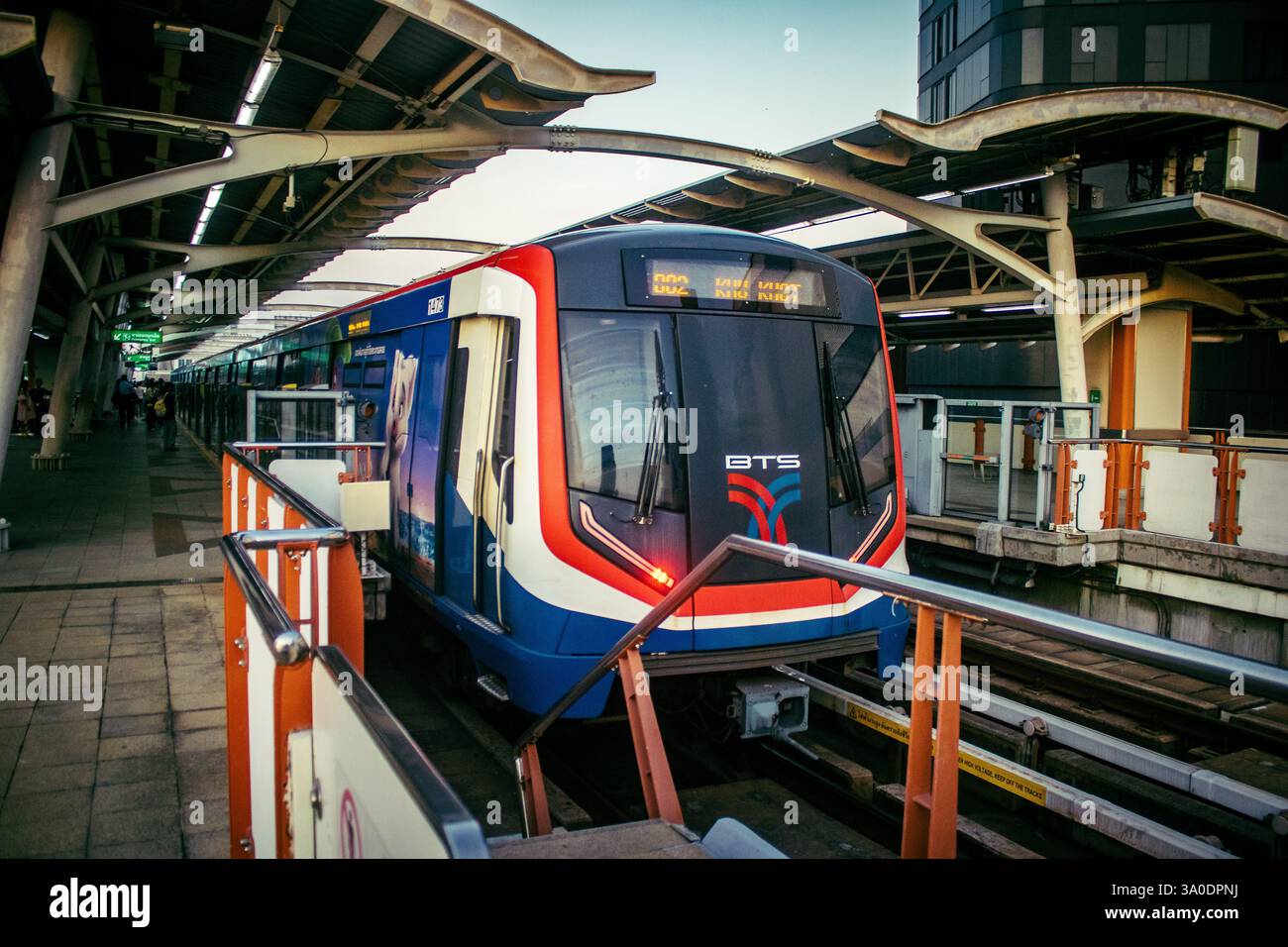 Bangkok, Thailand, March 02, 2025 The BTS Skytrain is a rapid transit ...
