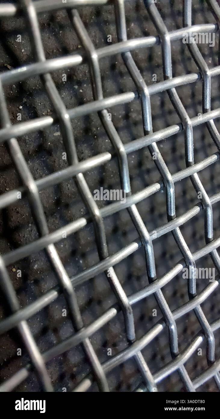 A detailed exploration of stainless steel mesh reveals its unique grid ...