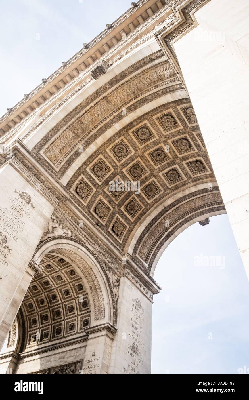 Under the arches of the Arc de Triomphe in Paris - 3 - Paris, France ...