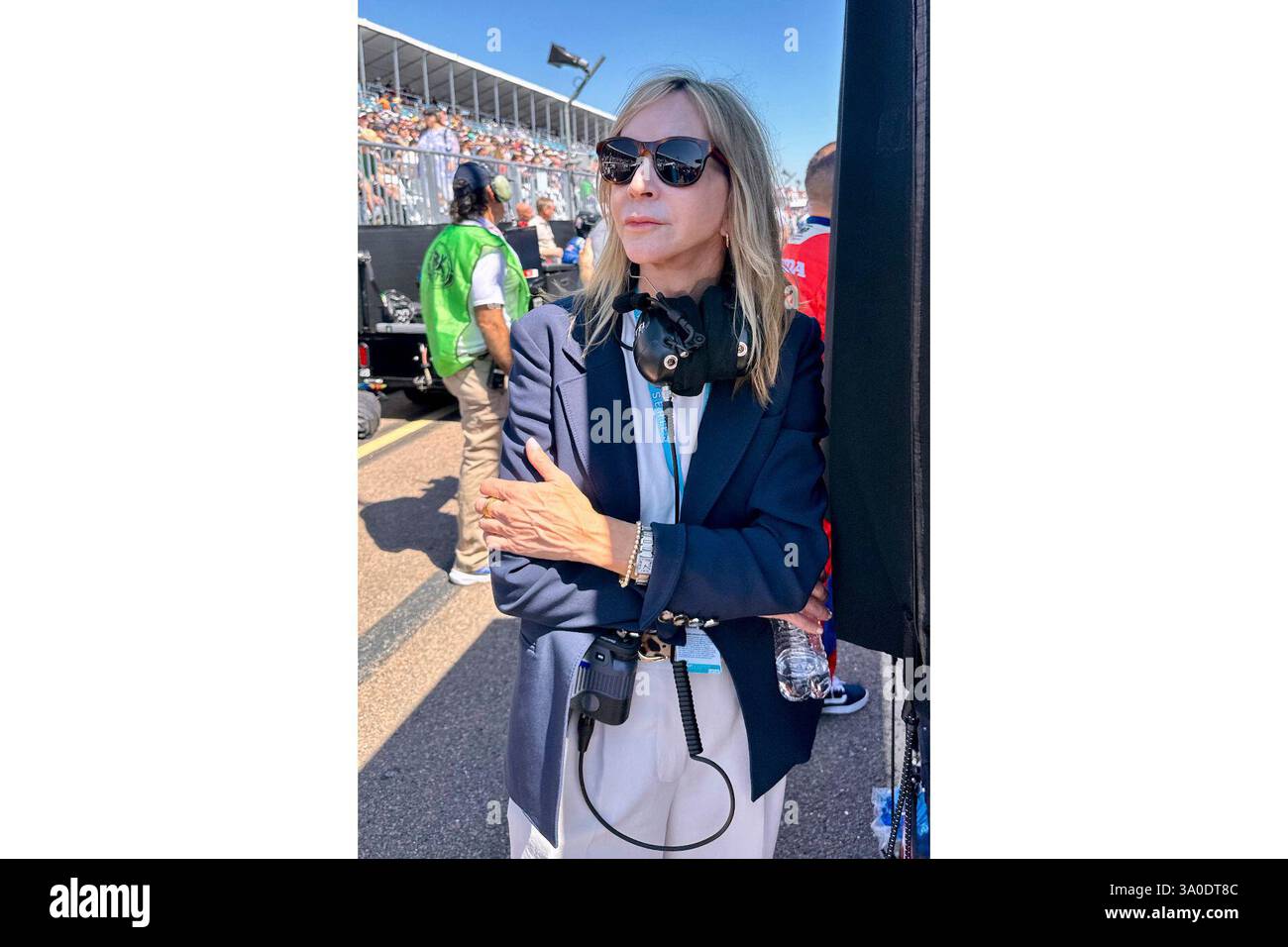 Andretti Global President Jill Gregory waits for the IndyCar season ...