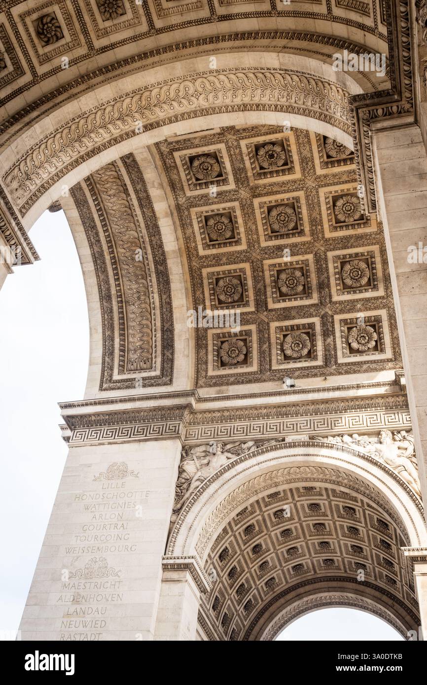 Under the arches of the Arc de Triomphe in Paris - 7 - Paris, France ...