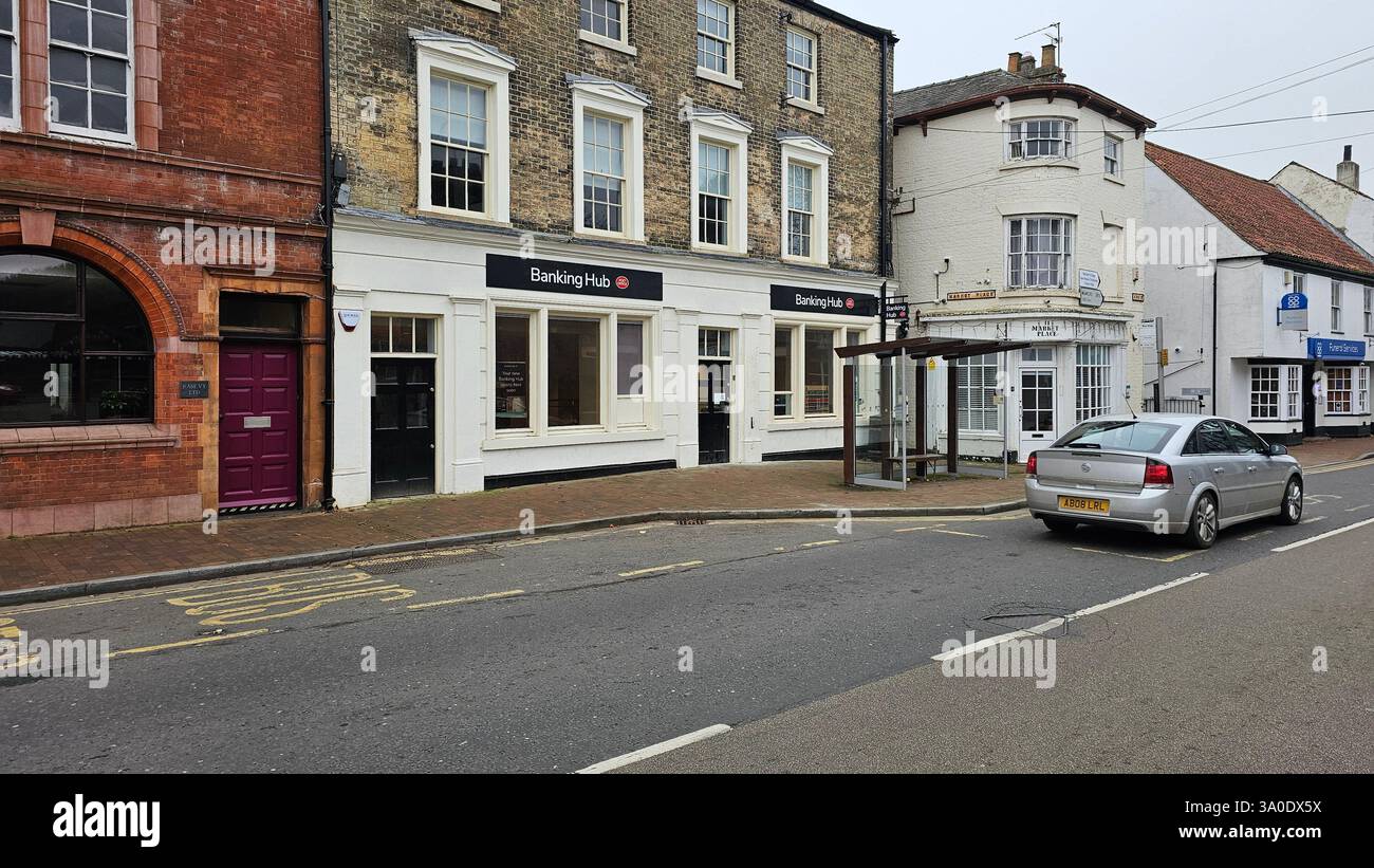 Market Rasen Post Office Banking Hub Stock Photo - Alamy