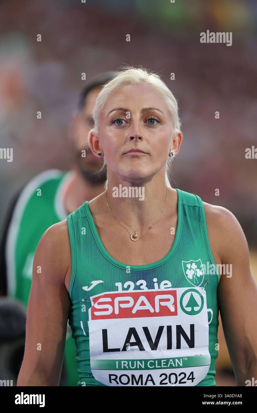 Sarah LAVIN (Ireland) in the 100m Hurdles at the European Athletic Championship 2025 Stock Photo ...