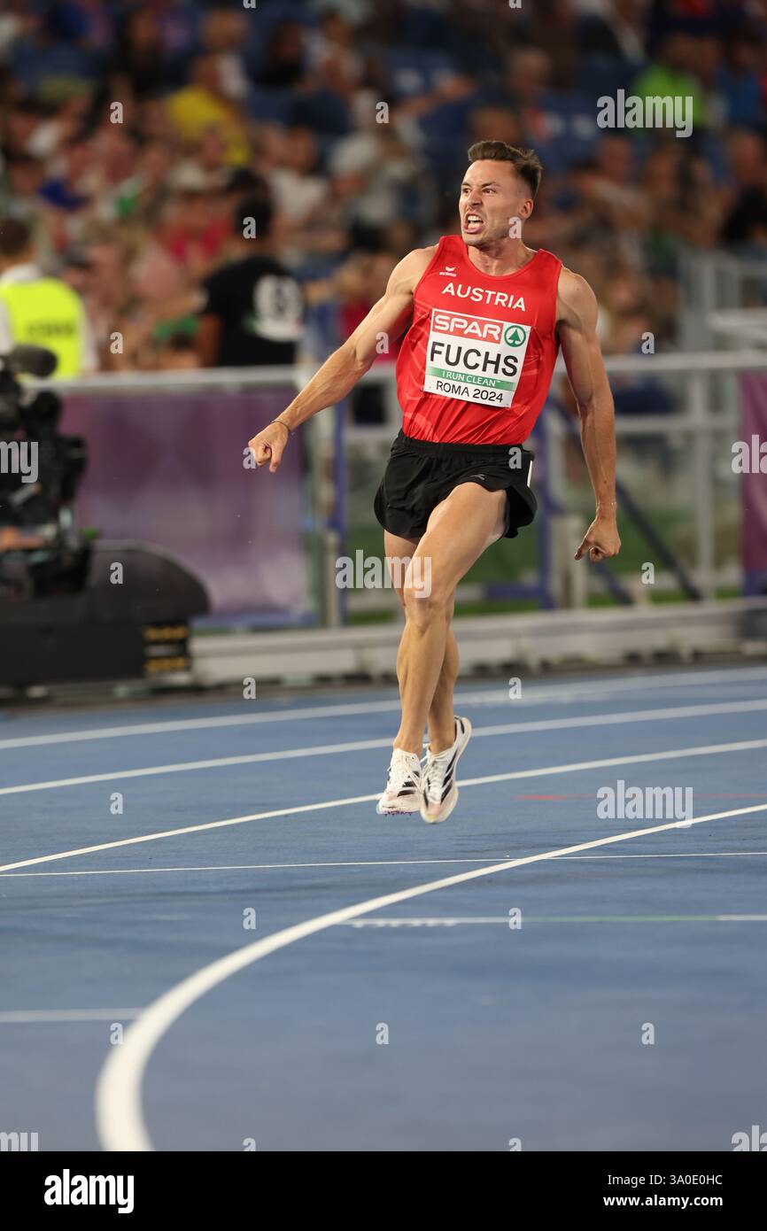 Markus FUCHS (Austria) in the 100m at the European Athletic ...