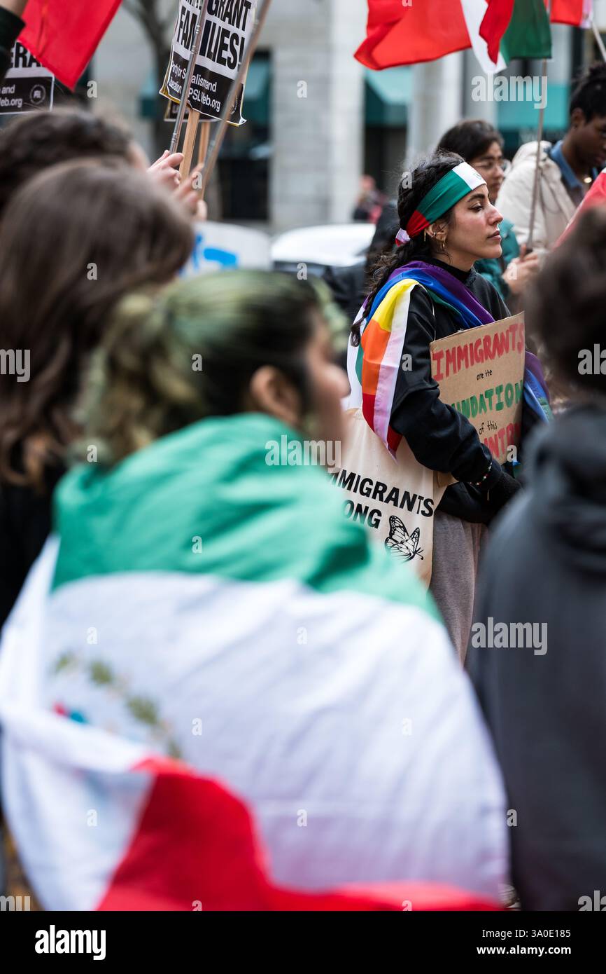 Seattle, USA. 3rd Mar 2025. A Day Without Immigrants rally at the Henry ...