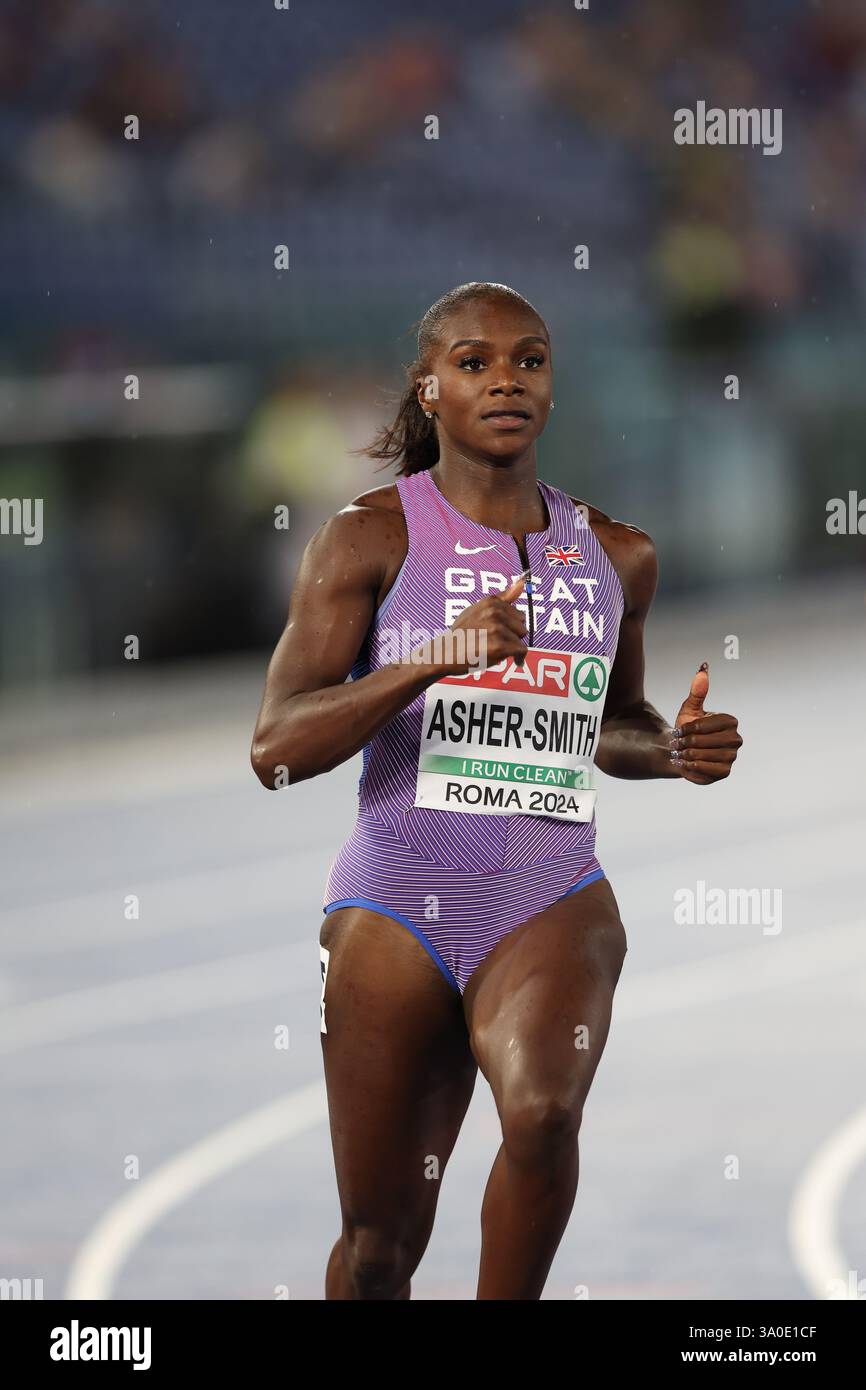Dina ASHER-SMITH in the 100m at the European Athletic Championship 2025 ...
