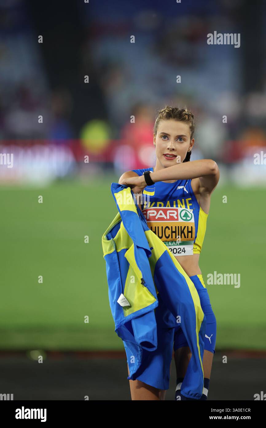 Yaroslava MAHUCHIKH (1st) Ukraine in the High Jump at the European ...