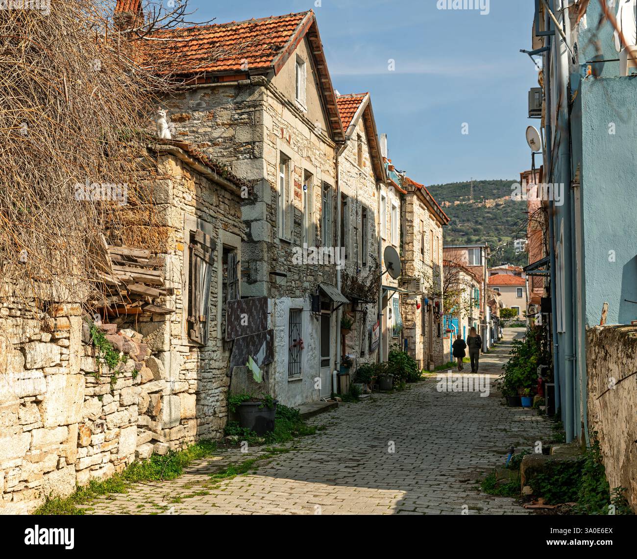 03.01.2025,Foca ,Izmir,Turkey,Old houses and historical streets in ...