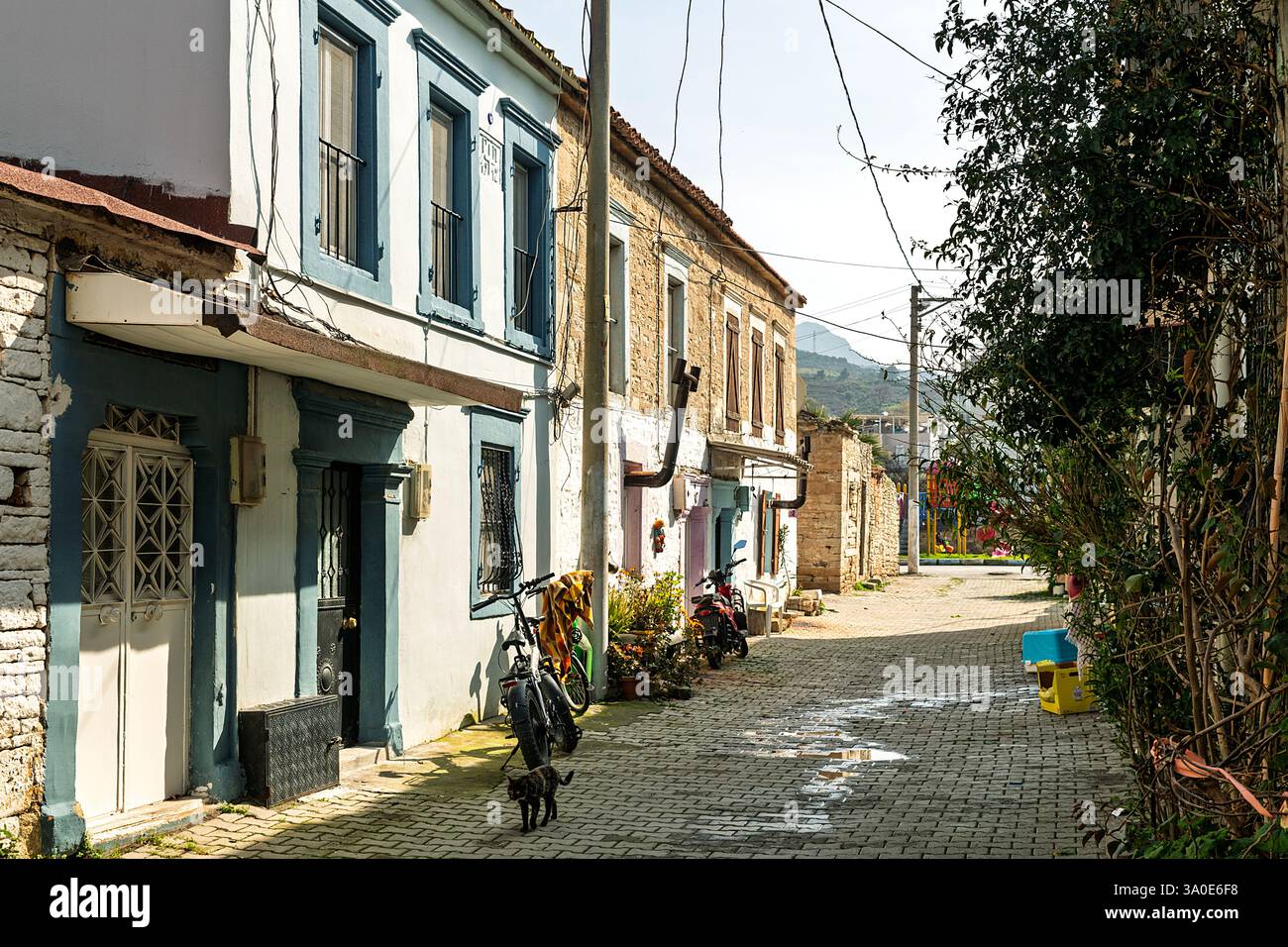 03.01.2025,Foca ,Izmir,Turkey,Old houses and historical streets in ...