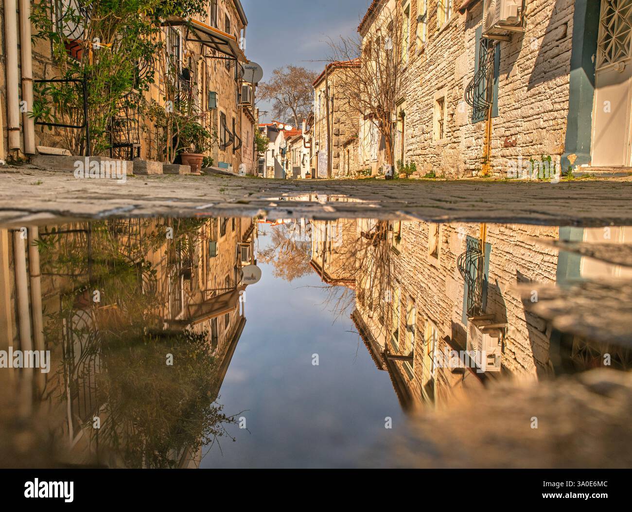 03.01.2025,Foca ,Izmir,Turkey,Old houses and historical streets in ...
