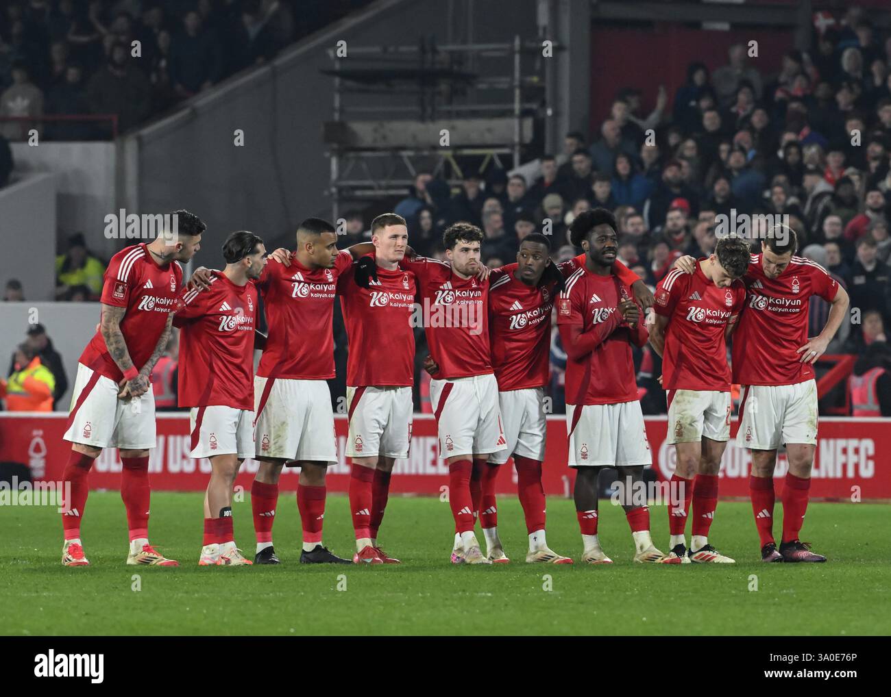 Nottingham, England, 3rd March 2025. Nottingham Forest squad watch on ...