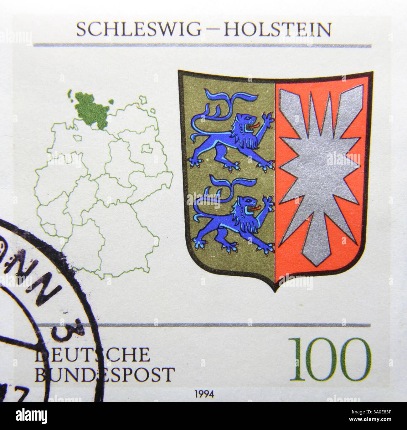 ISTANBUL, TURKEY - JANUARY 25, 2021: German stamp shows Coats of Arms ...