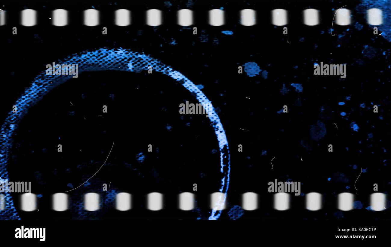 Vintage looping film strip background. Photo with scratches and stains ...
