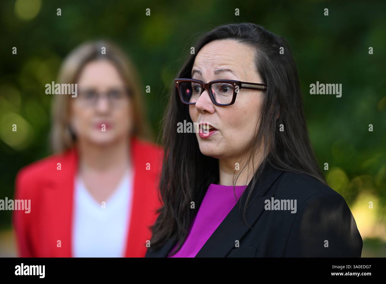 Melbourne, Australia. 04th Mar, 2025. (L-R) Victorian Minister for ...