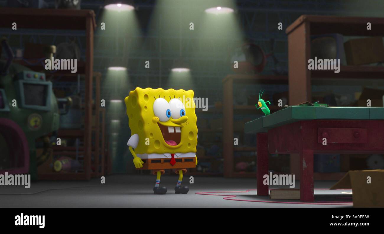 PLANKTON: THE MOVIE, from left: SpongeBob (voice: Tom Kenny), Plankton ...