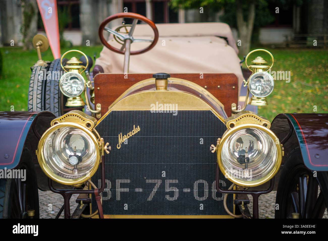 Mercedes Simplex vintage classic retro car vehicle engine hood bonnet ...