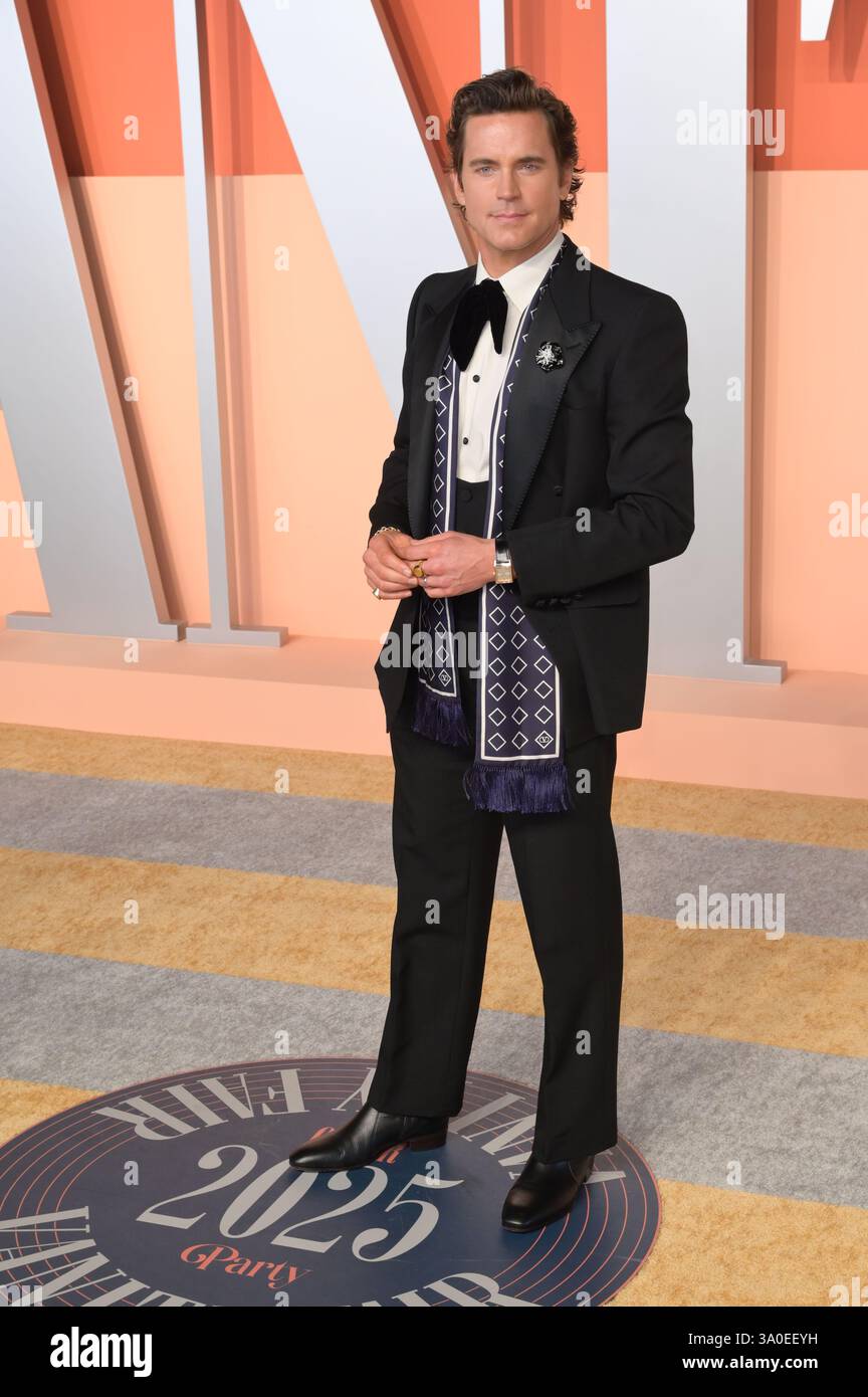 Los Angeles, USA. 02nd Mar, 2025. Los Angeles, CA. 02MAR2025: Matt Bomer at the Vanity Fair ...