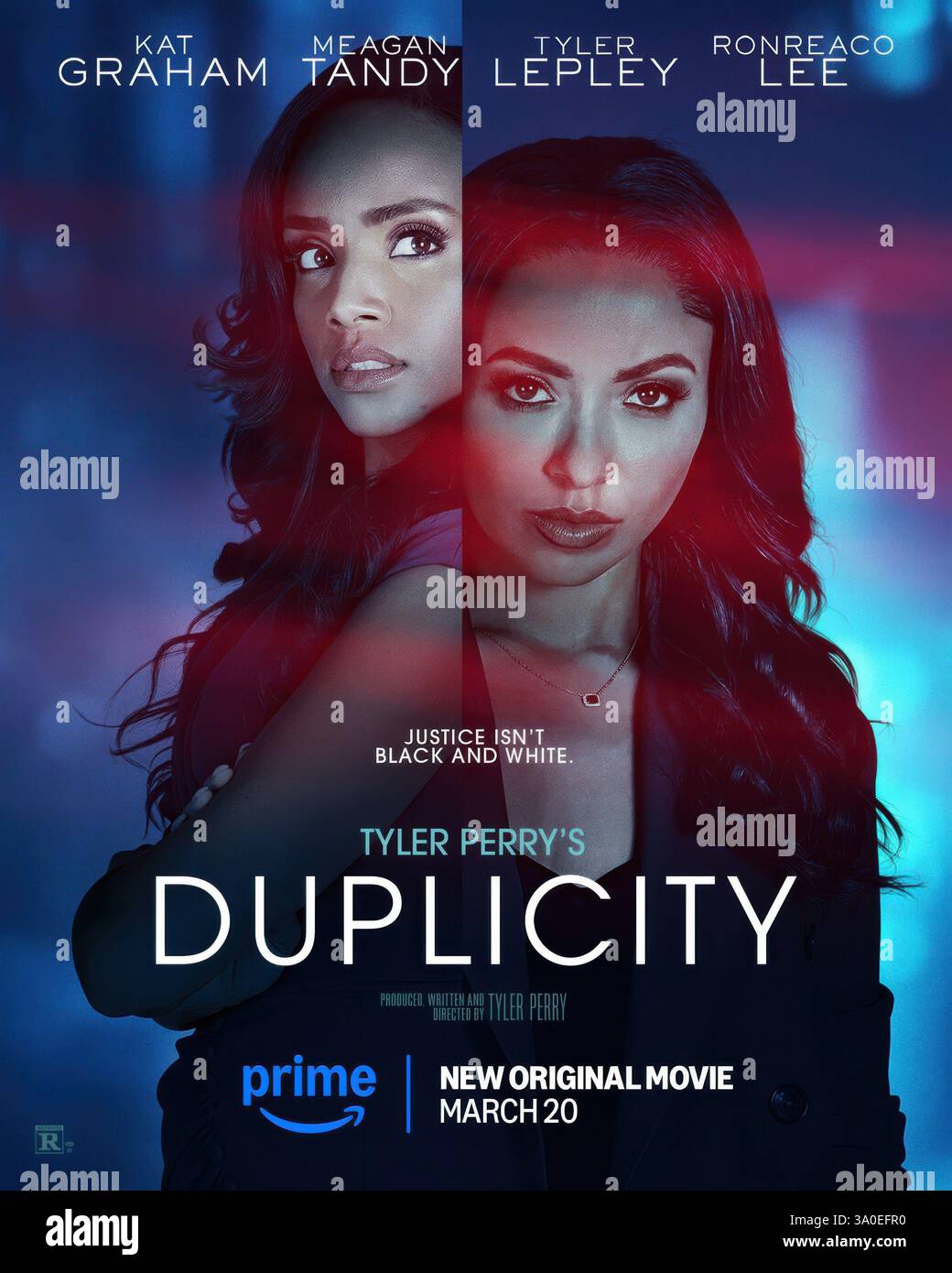TYLER PERRY'S DUPLICITY, (aka DUPLICITY), US poster, from left: Meagan Tandy, Kat Graham, 2025 ...