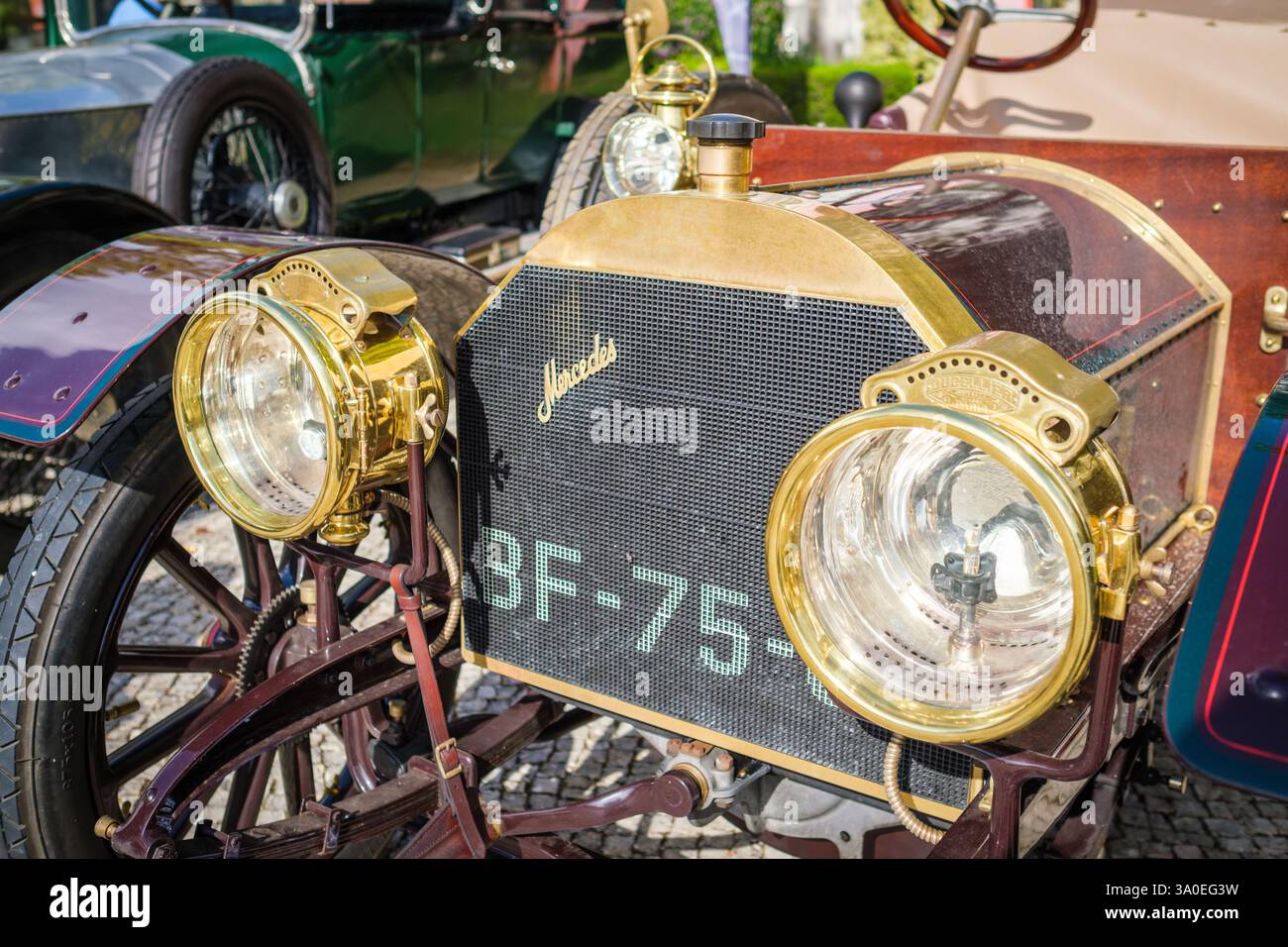 Mercedes Simplex vintage classic retro car vehicle engine hood bonnet ...