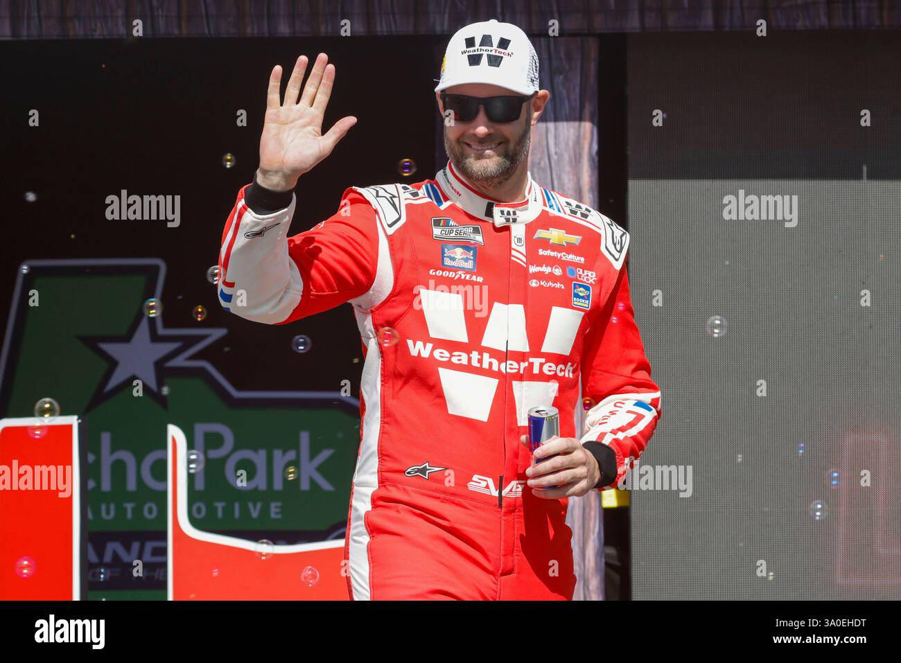 AUSTIN, TX - MARCH 02: Shane Van Gisbergen (#88 Trackhouse Racing WeatherTech Chevrolet) waves ...