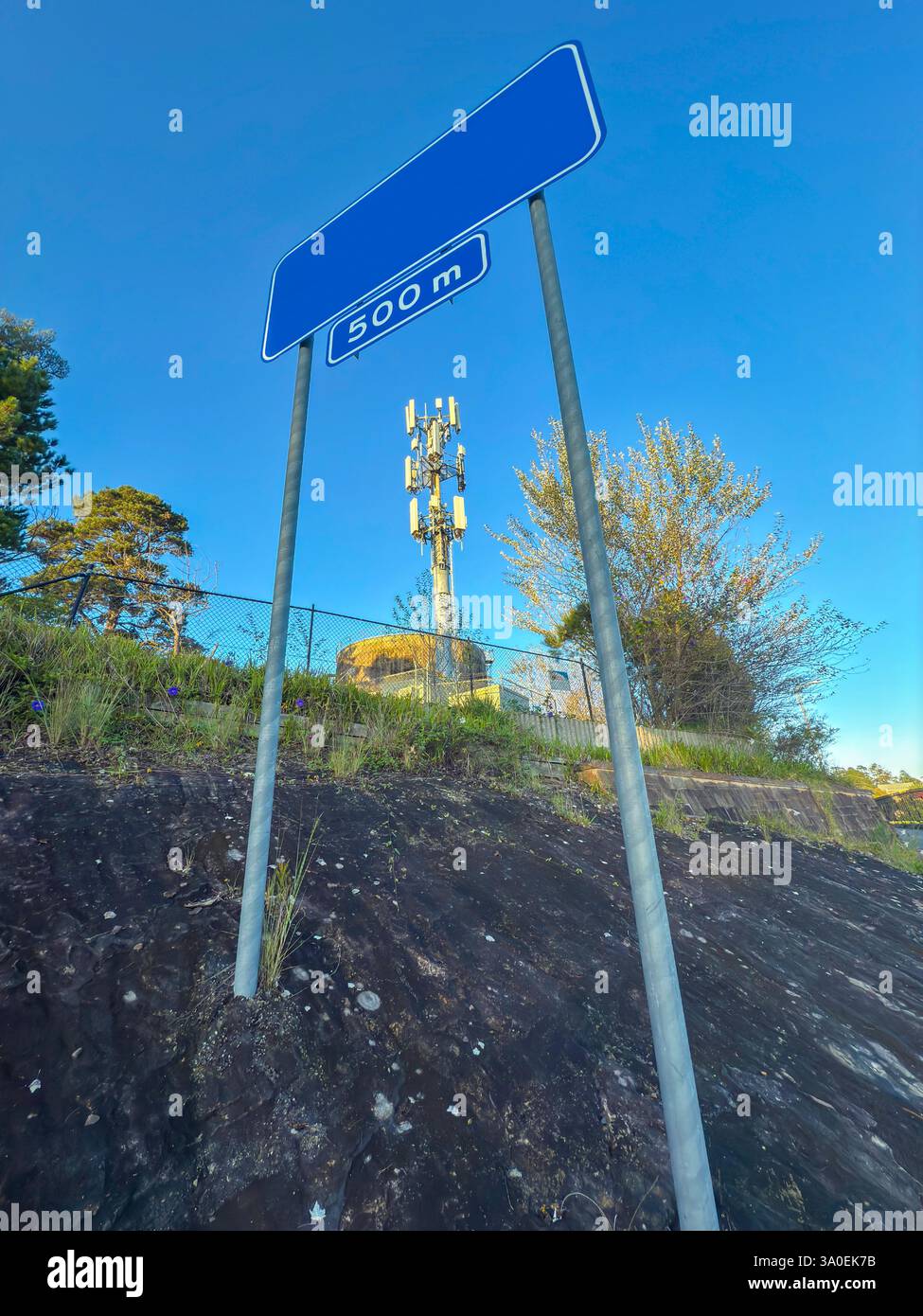 Photograph of a large Telecommunications Tower providing communications ...