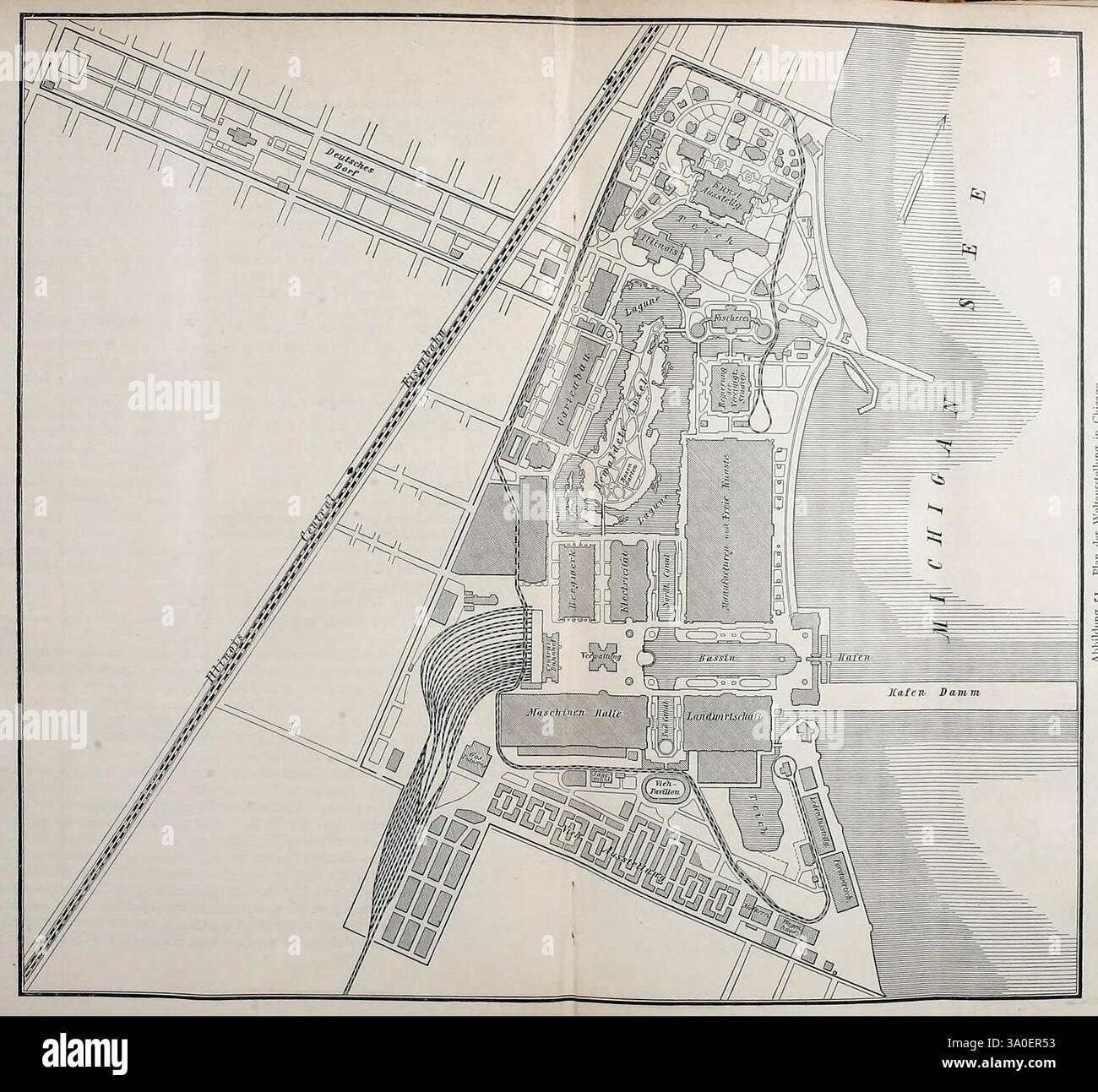 Offering a detailed geographical layout of the area hi-res stock ...