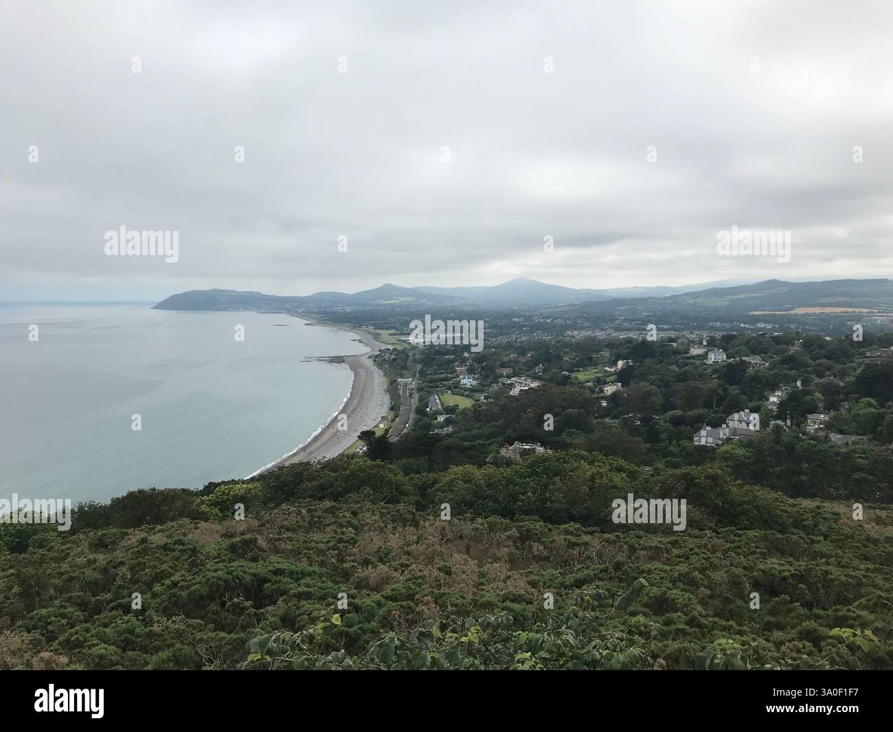 Aerial view of Bray in Dublin, the breathtakin coast of Ireland Stock ...