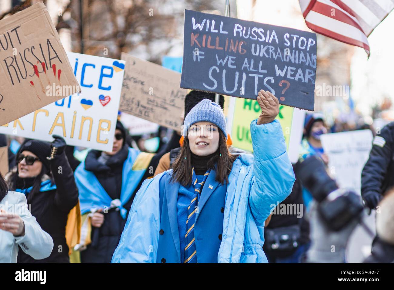 Chicago USA, 02 Mar 2025. After a tense meeting between President Zelensky of Ukraine and ...