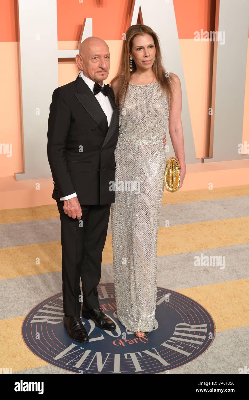 Los Angeles, CA. 02MAR2025: Ben Kingsley & Daniela Lavender at the ...