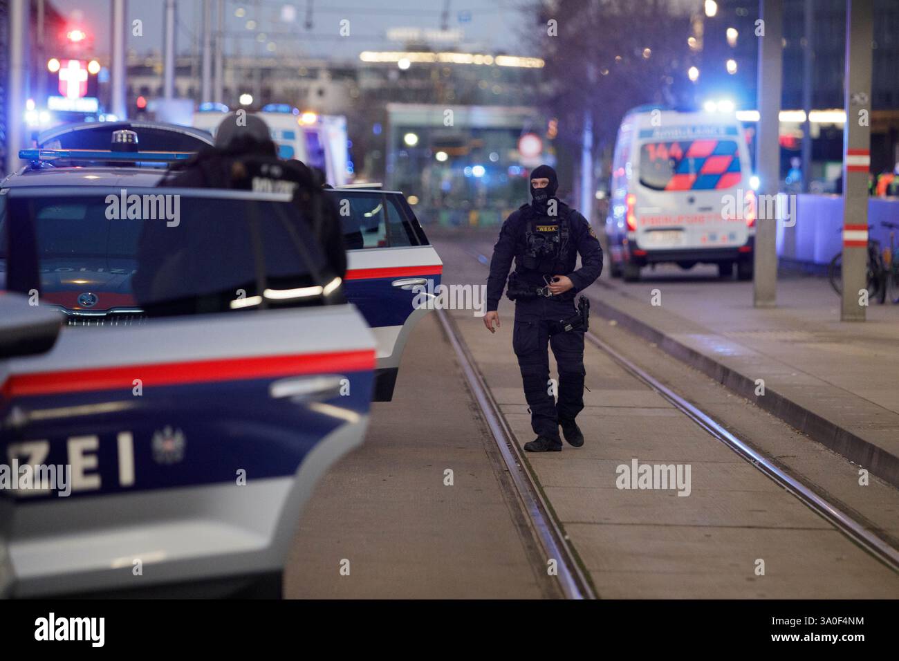 Vienna, Austria. 03rd Mar, 2025. AUSTRIA; VIENNA; 20250303; Police ...