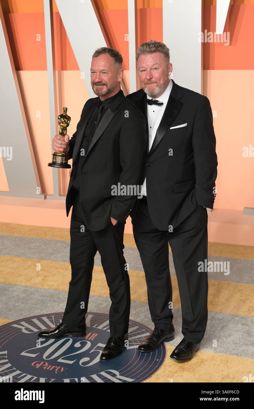 Los Angeles, CA. 02MAR2025: Lee Sandales & Mark Spye at the Vanity Fair ...