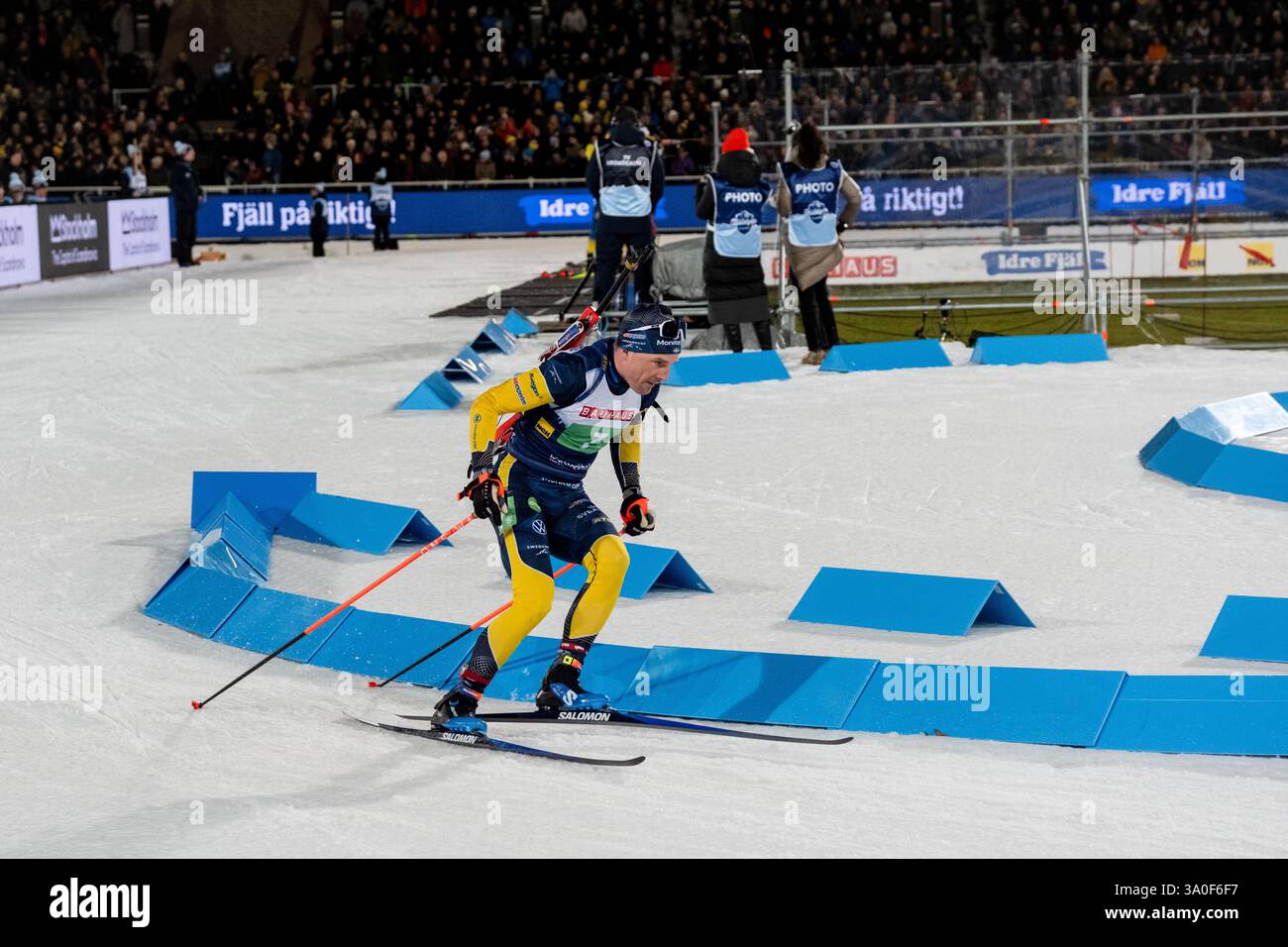 Stockholm Olympic Stadium, Sweden, 3rd March 2025 Jesper Nelin of ...
