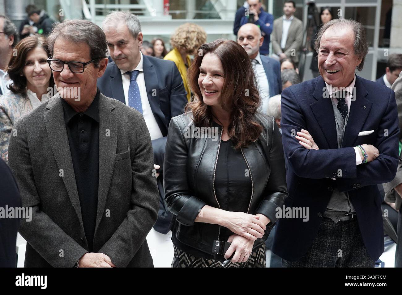 Madrid, Spain. 03rd Mar, 2025. Fabio Capello, Laureus Ambassador (l) and Katarina Witt, Laureus ...