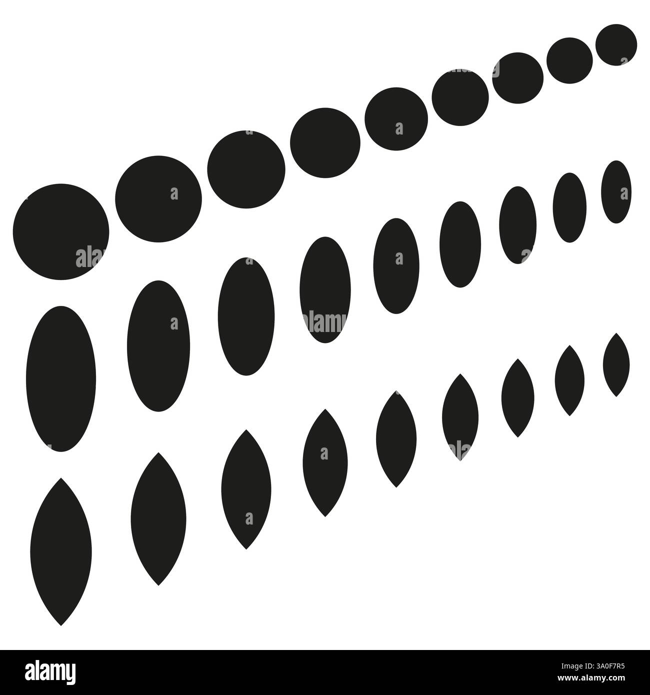 Gradient shape pattern. Abstract geometric design. Dark ellipse texture ...