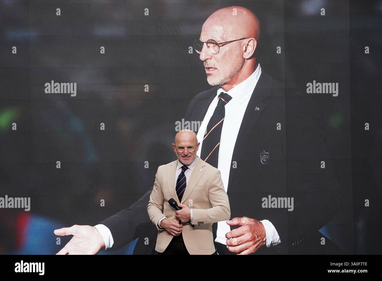 Madrid, Spain. 03rd Mar, 2025. Luis de la Fuente, Head coach of Spain ...