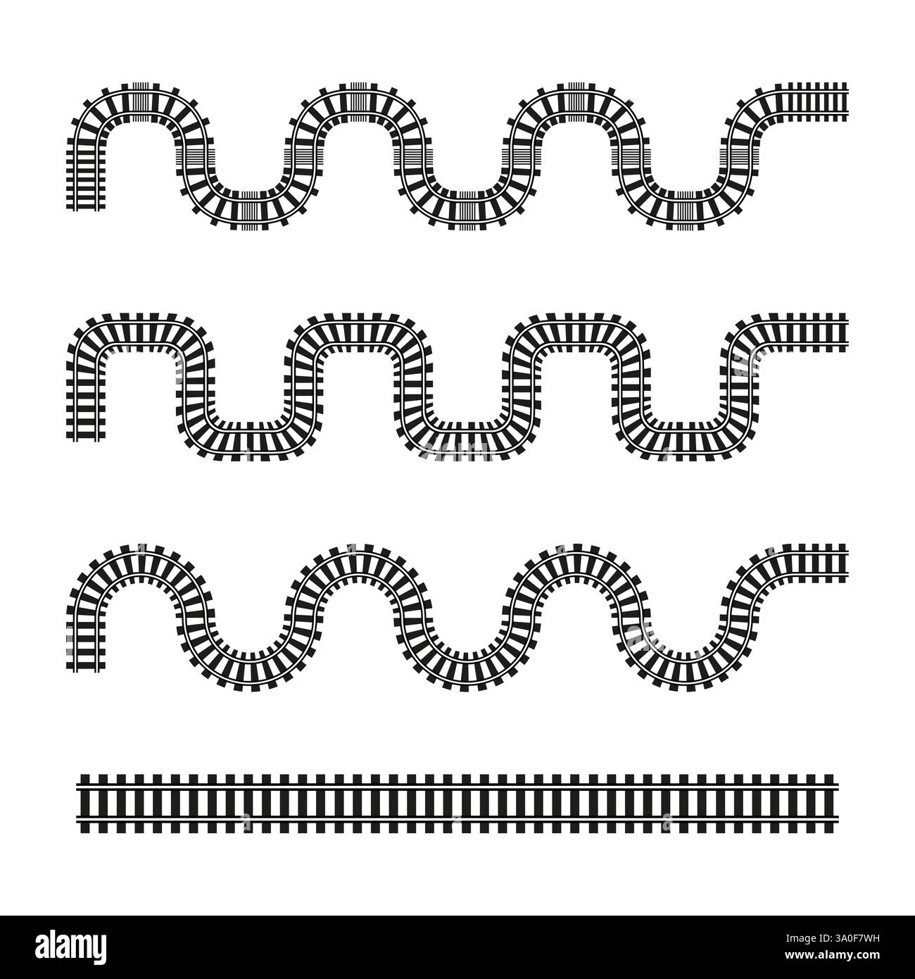 Old railway lines Stock Vector Images - Alamy
