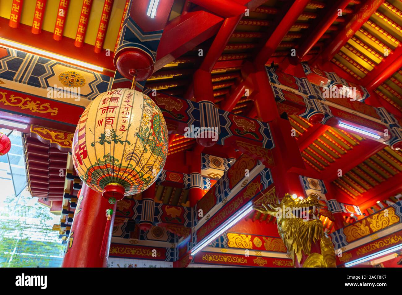 Brunei, View of the Tin Yuan Temple in Bandar Seri Begawan Stock Photo ...