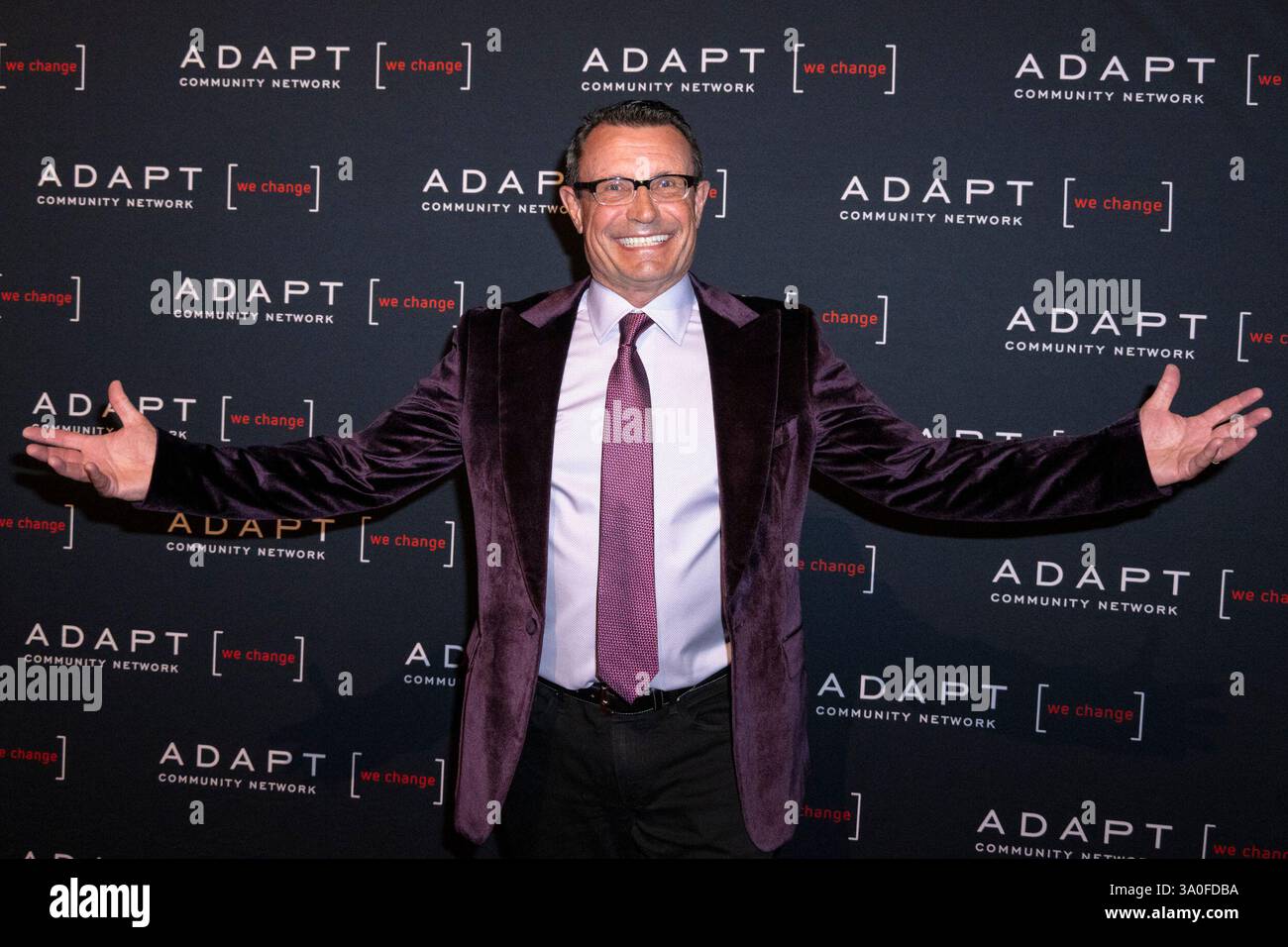 Mark Greatrex walks the red carpet at the 2025 ADAPT Leadership Awards ...