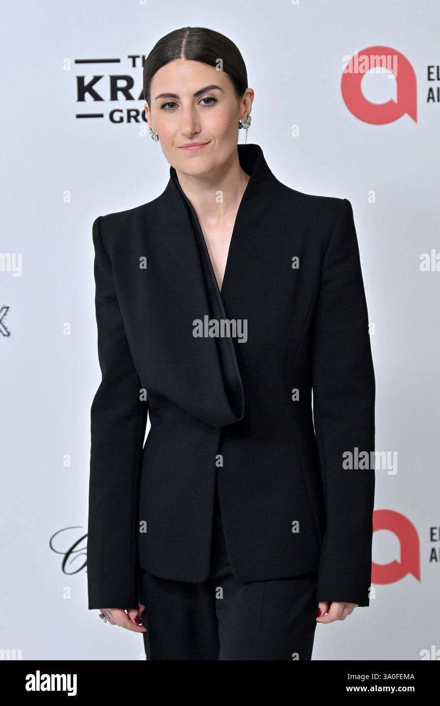 Jen Statsky at the after-party for 33rd Elton John AIDS Foundation ...