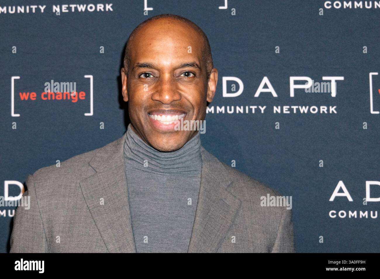 Patrick Hazelwood walks the red carpet at the 2025 ADAPT Leadership ...