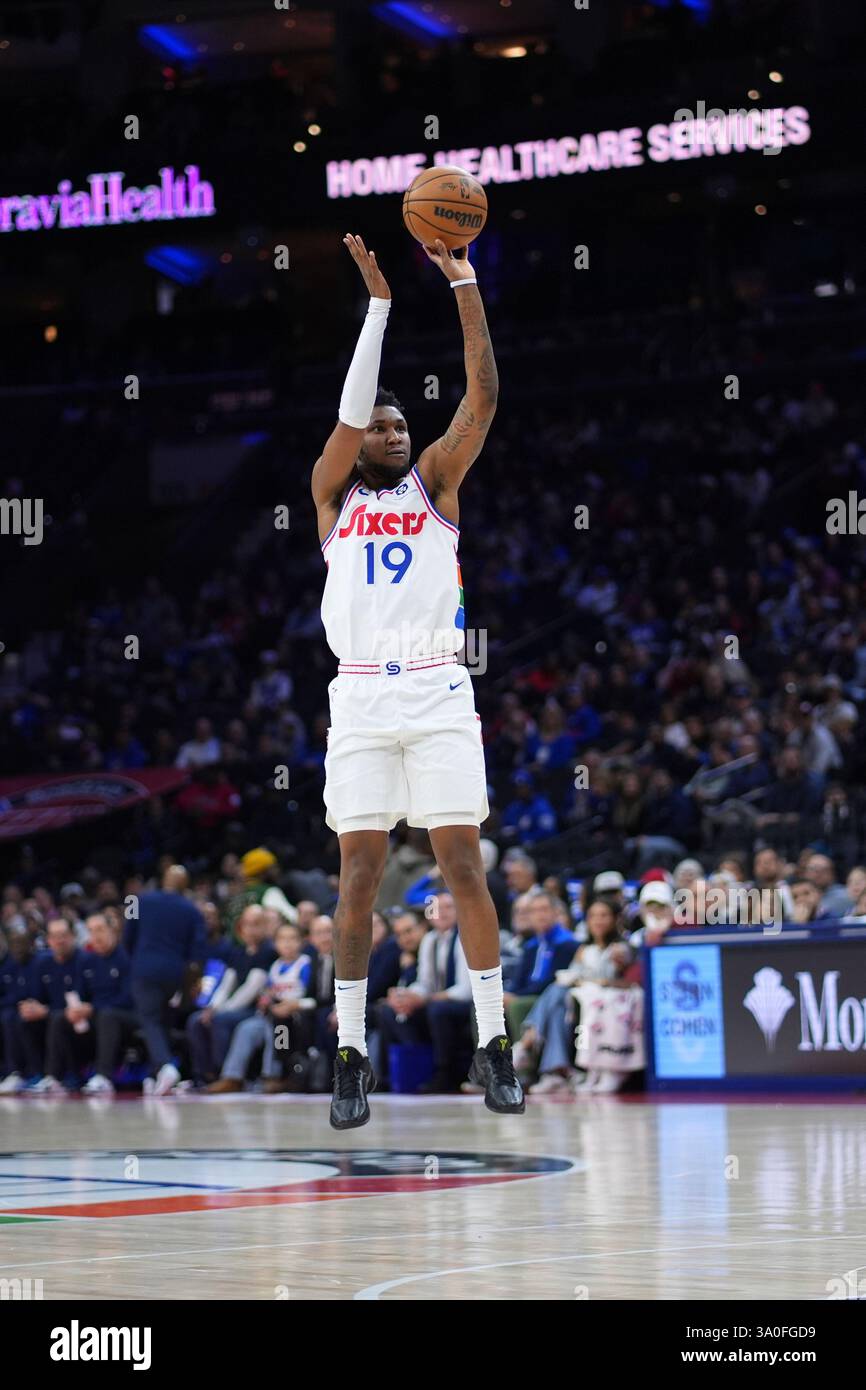 Philadelphia 76ers' Justin Edwards plays during an NBA basketball game ...