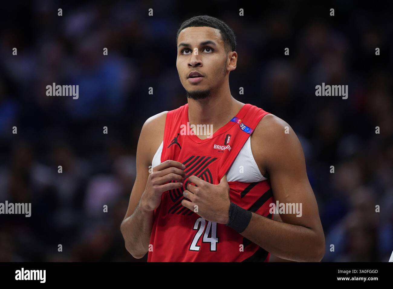 Portland Trail Blazers' Kris Murray plays during an NBA basketball game ...
