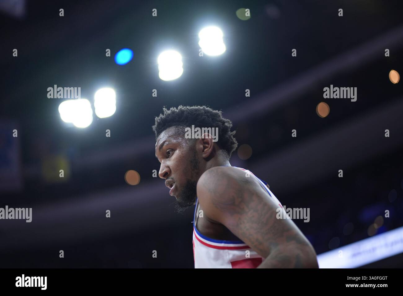 Philadelphia 76ers' Justin Edwards plays during an NBA basketball game ...