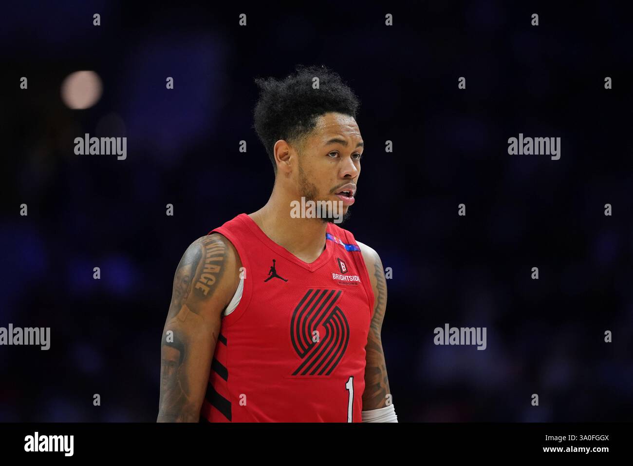 Portland Trail Blazers' Anfernee Simons plays during an NBA basketball ...