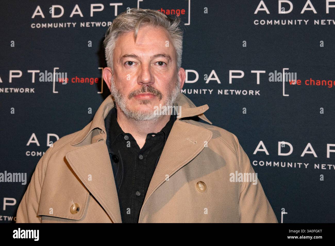 New York, USA. 03rd Mar, 2025. Giles Duley walks the red carpet at the ...