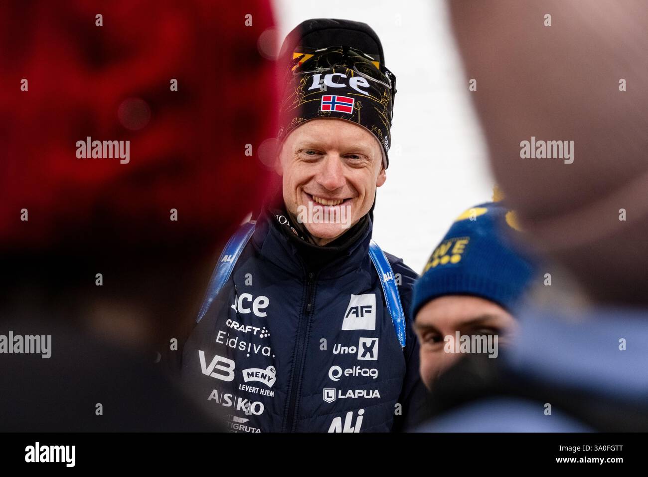 Stockholm Olympic Stadium, Sweden, 3rd March 2025. Johannes Thingnes ...