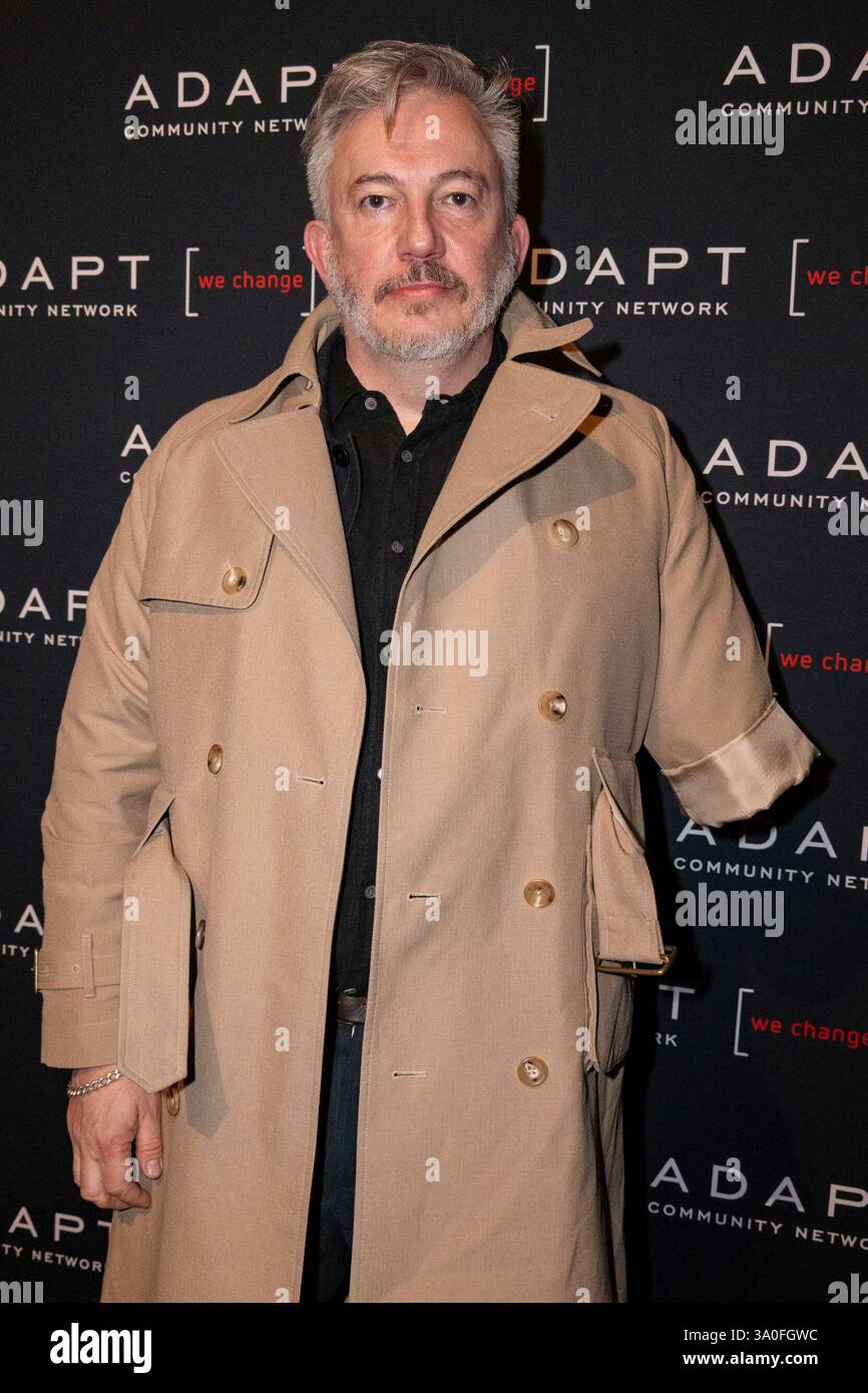 New York, USA. 03rd Mar, 2025. Giles Duley walks the red carpet at the ...